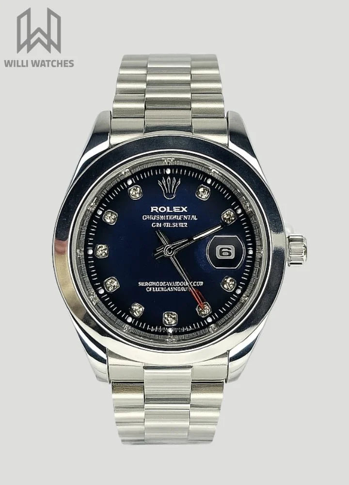 RLX Silver Blue Dial R-004 | Two-Tone Men’s Luxury Watch – WilliWatches®