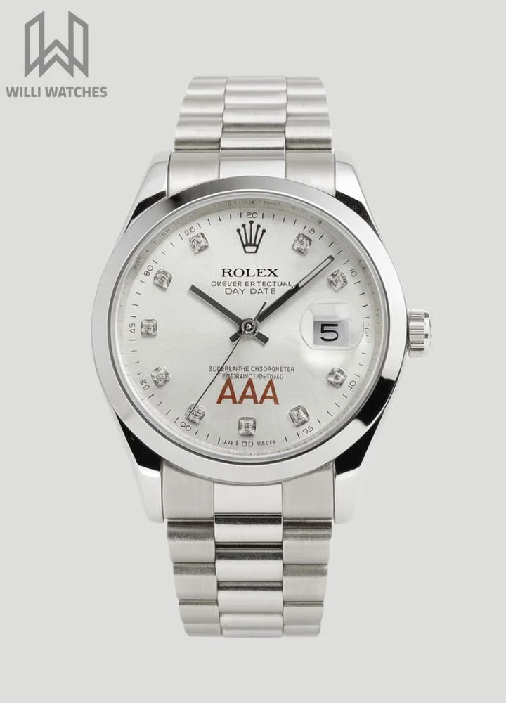 RLX Silver White Dial R-010 | Affordable Men’s Luxury Watch – WilliWatches®