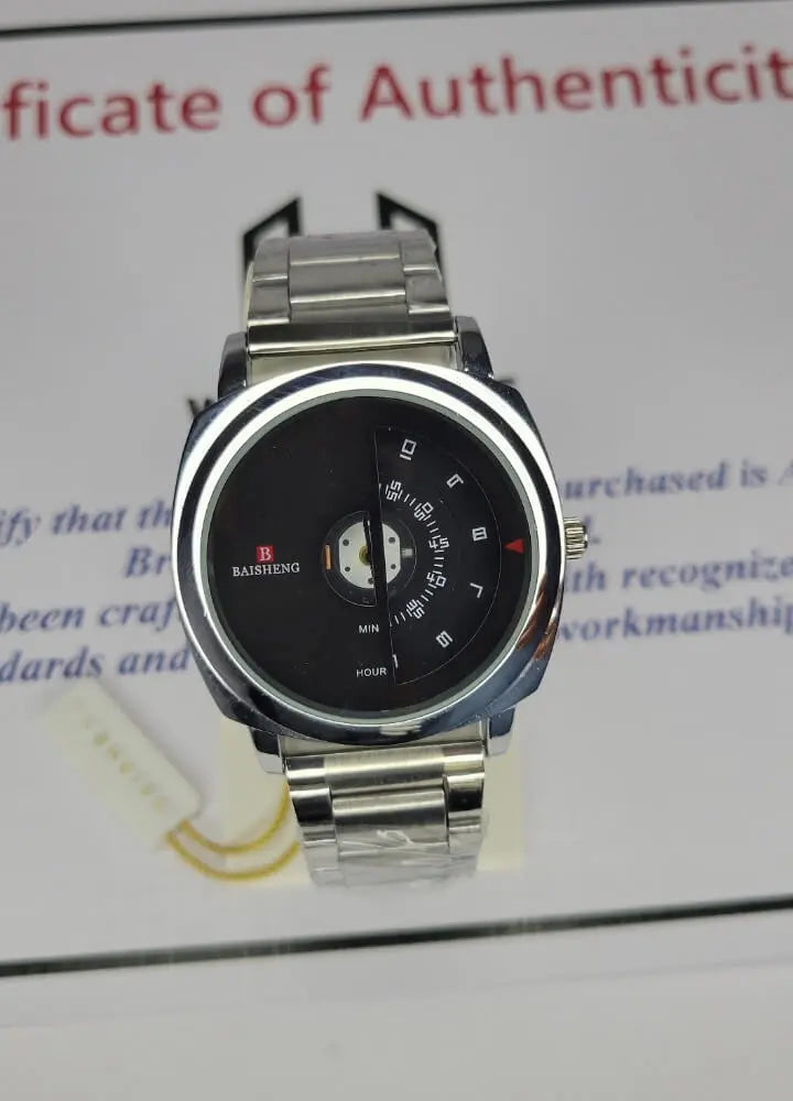 BAISHENG Luxury Men’s Machine B-011 | Stylish Square Dial Watch ...