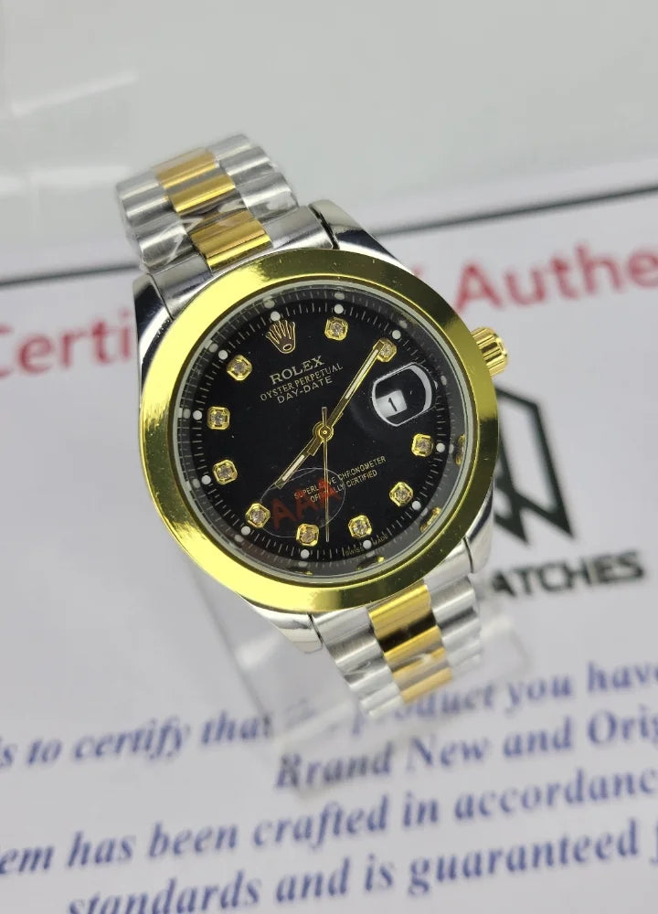 RLX Two-Tone Black Dial with Date R-006 – WilliWatches